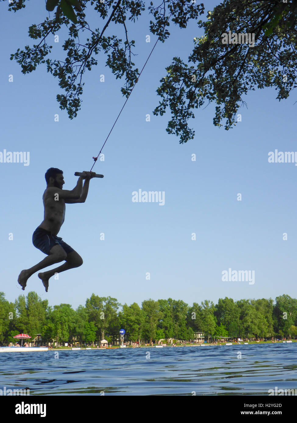 Swing over water hi-res stock photography and images - Alamy