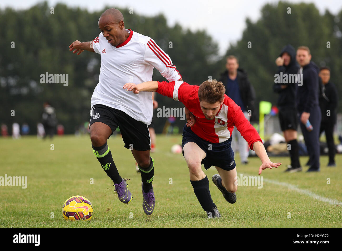 FC Stepney (white) vs Top Red (red/black), Hackney & Leyton Sunday ...
