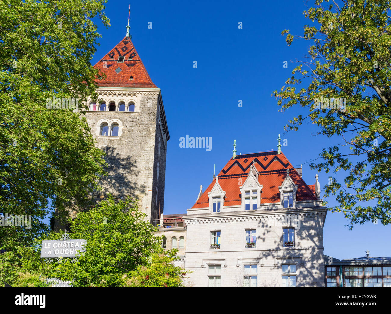 Château d'Ouchy, Ouchy, Lausanne, Vaud, Switzerland Stock Photo - Alamy