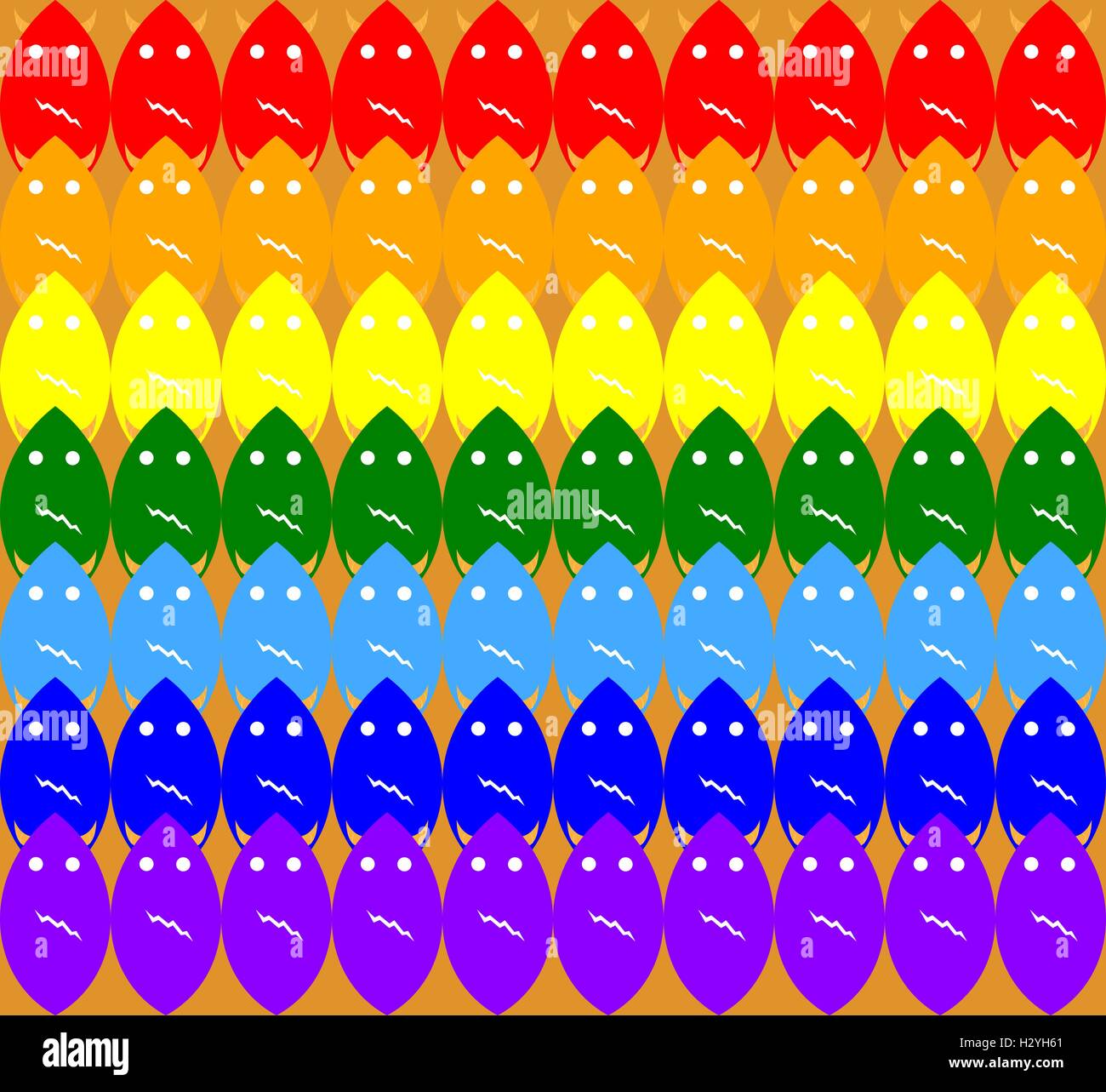 Seven colours in the rainbow Stock Vector Images - Alamy