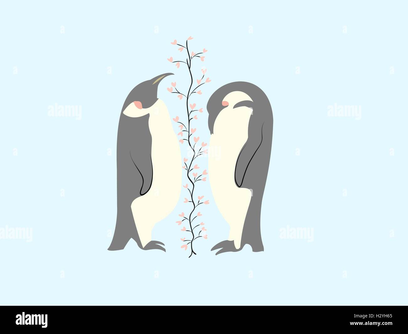 Tree of lovers Stock Vector Images - Alamy