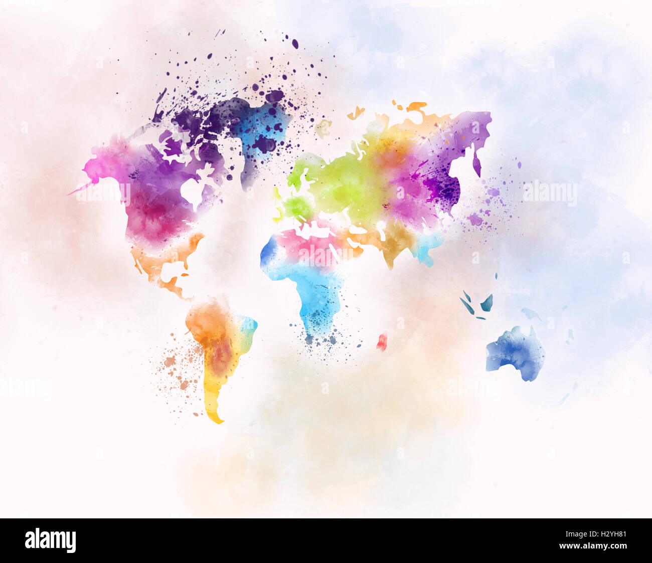 Children with map hi-res stock photography and images - Alamy