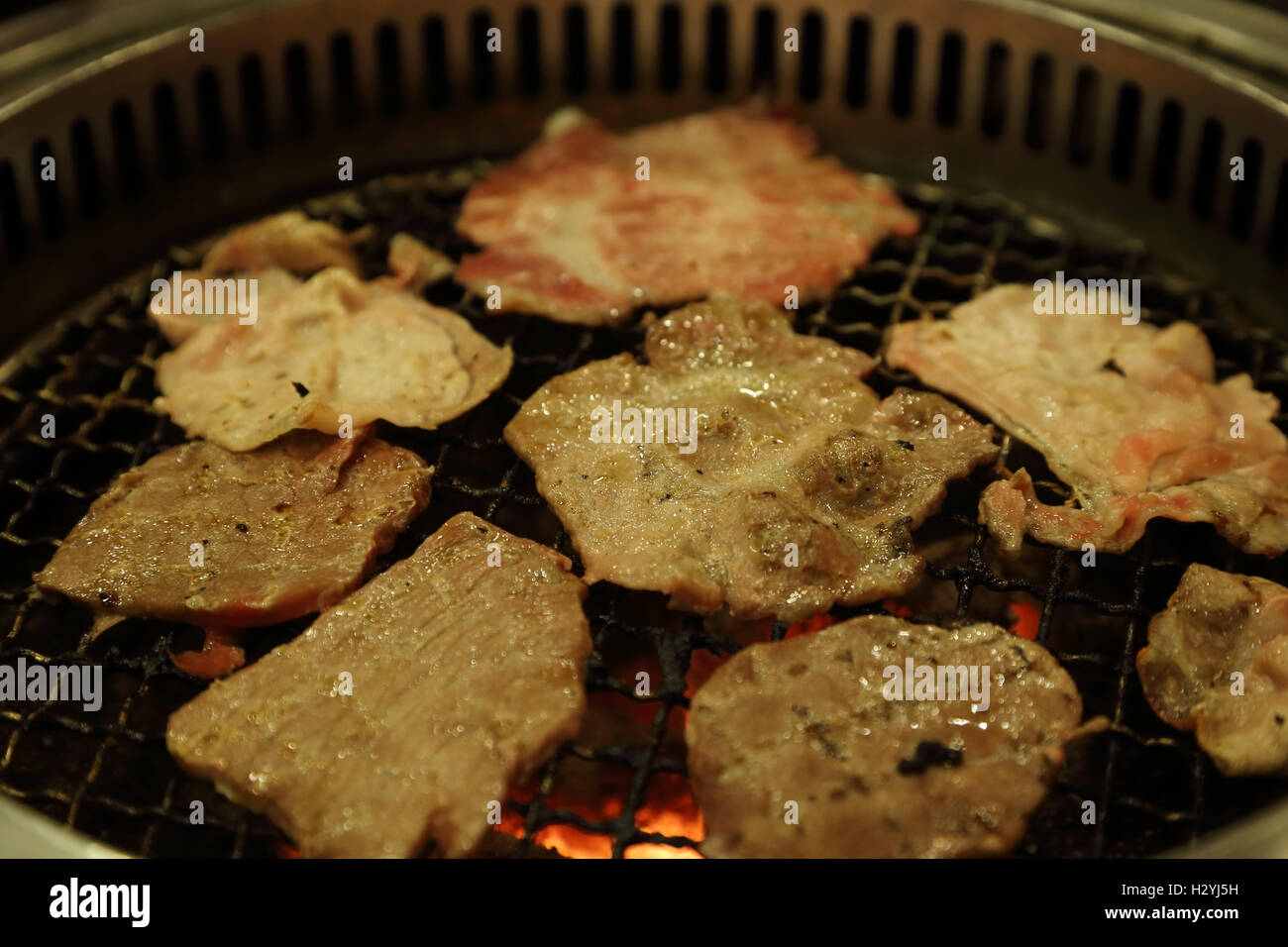 Korean barbecue Yakiniku Stock Photo - Alamy