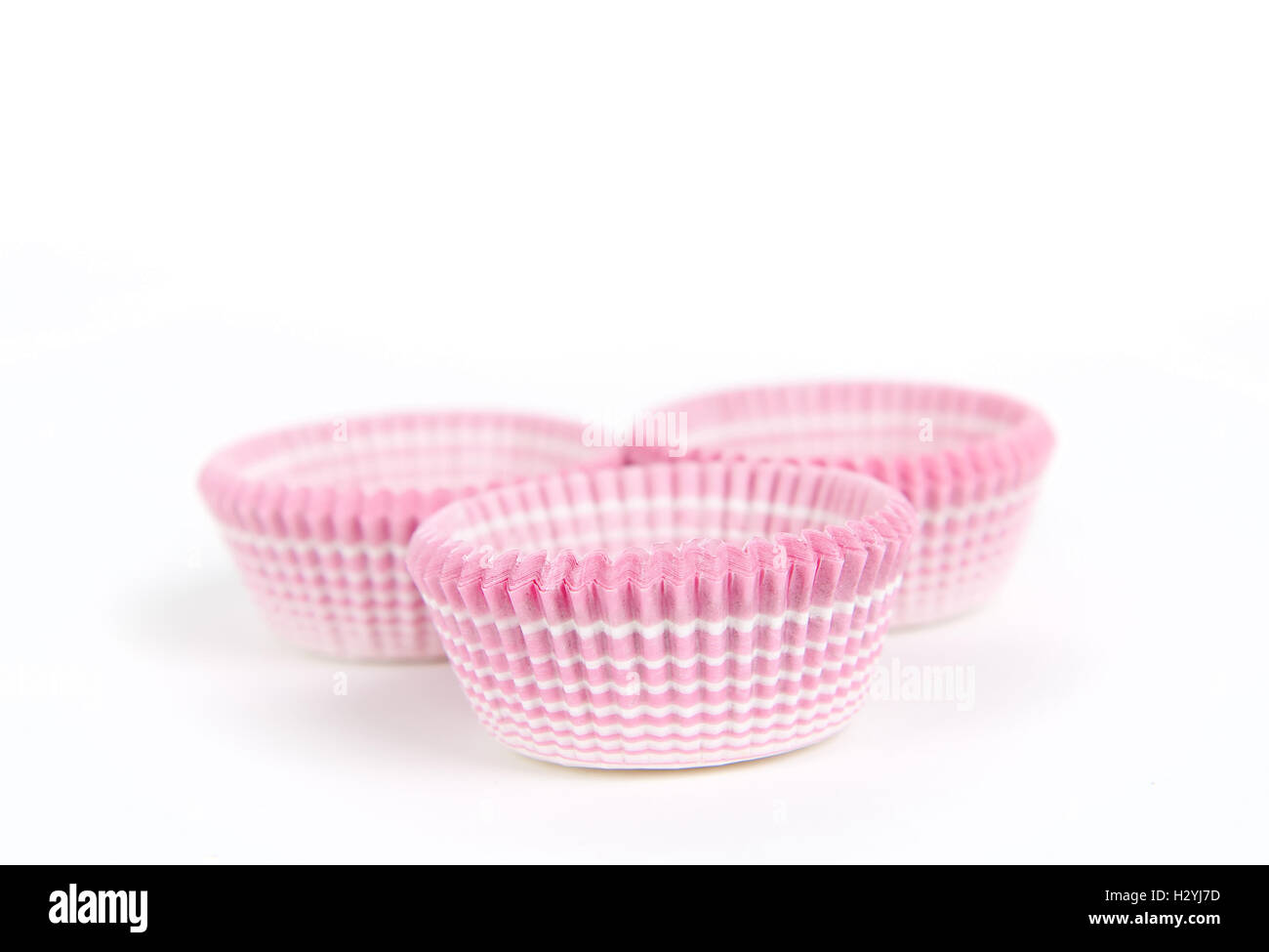 Stack of paper cupcake cups Stock Photo - Alamy