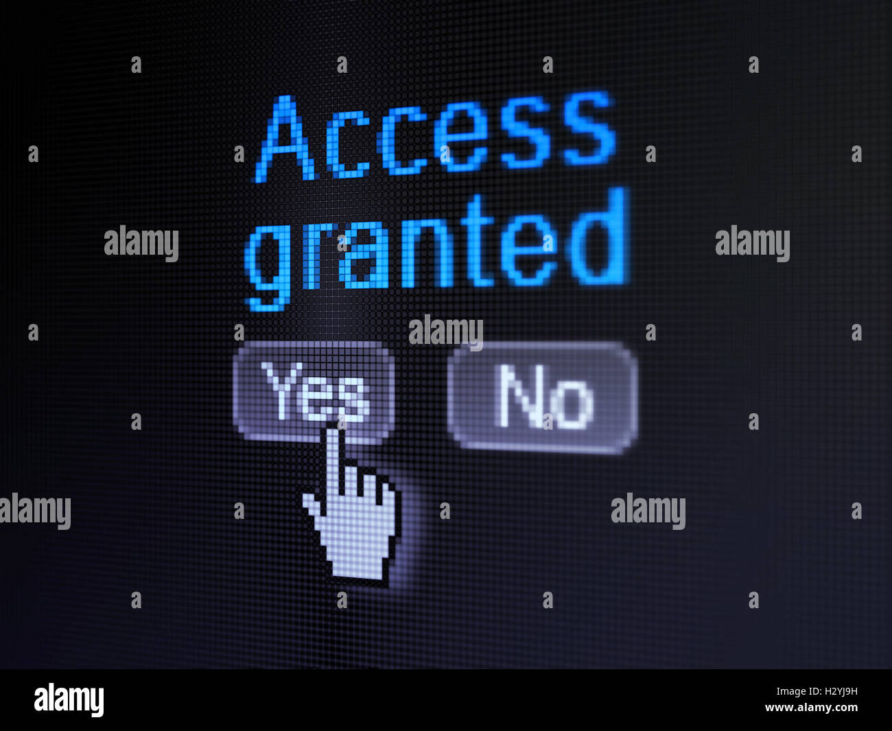 Safety concept: Access Granted on digital computer screen Stock Photo ...