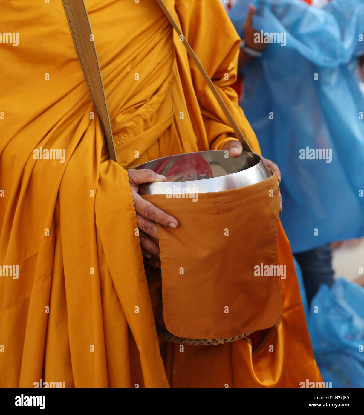 Buddhist monk's alms bowl Stock Photo - Alamy