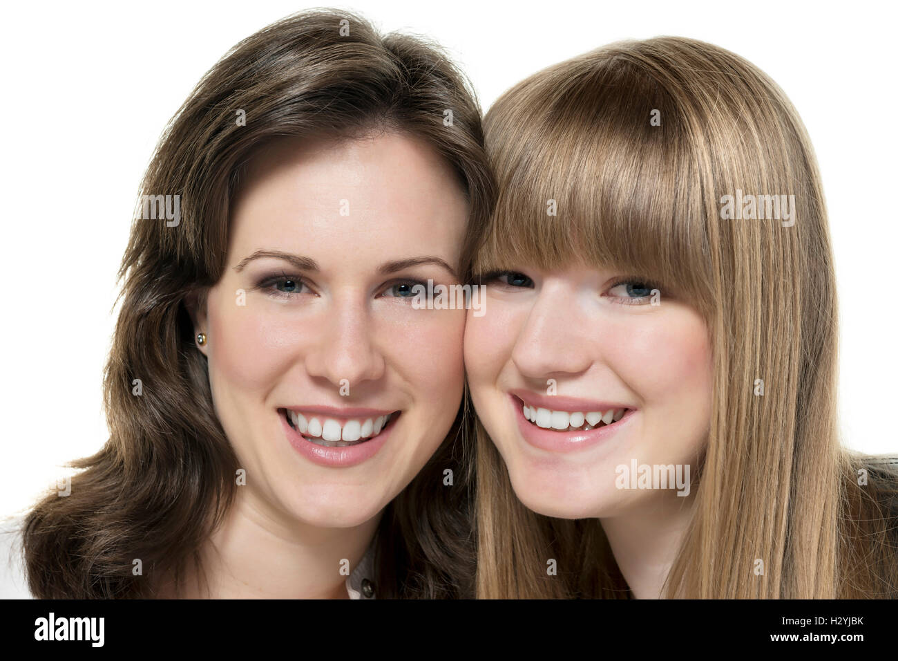 Portrait two women Stock Photo - Alamy