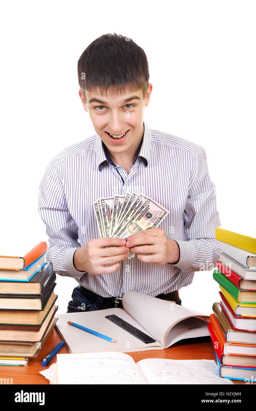 Student with a Money Stock Photo - Alamy