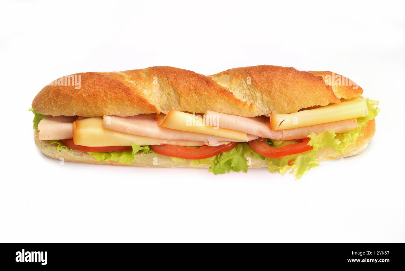 Long chicken sandwich Cut Out Stock Images & Pictures - Alamy