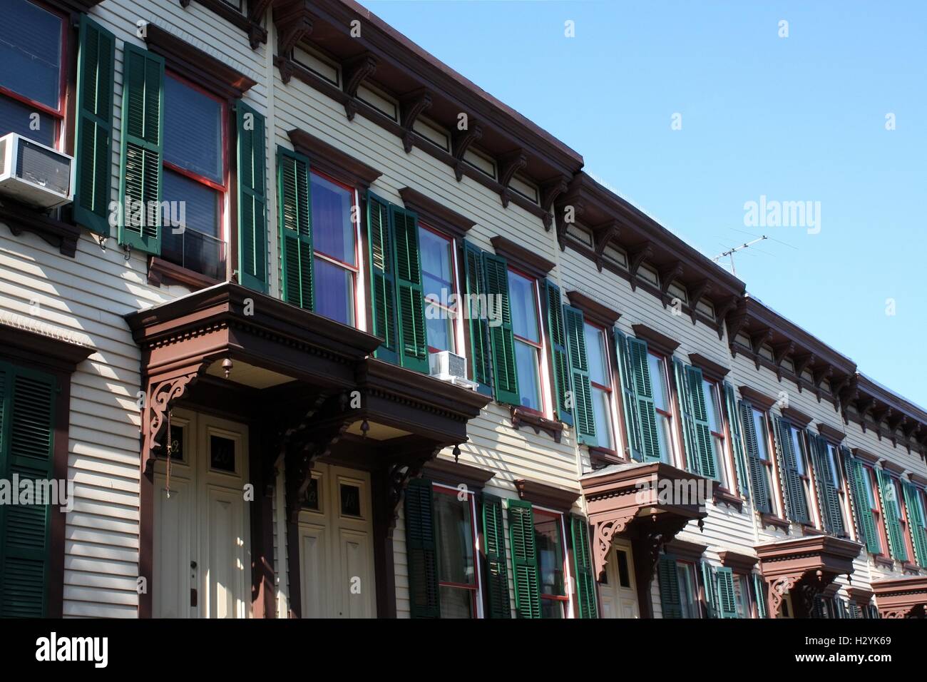 Sylvan Terrace wooden frame houses were built in 1882-1883 and are part ...