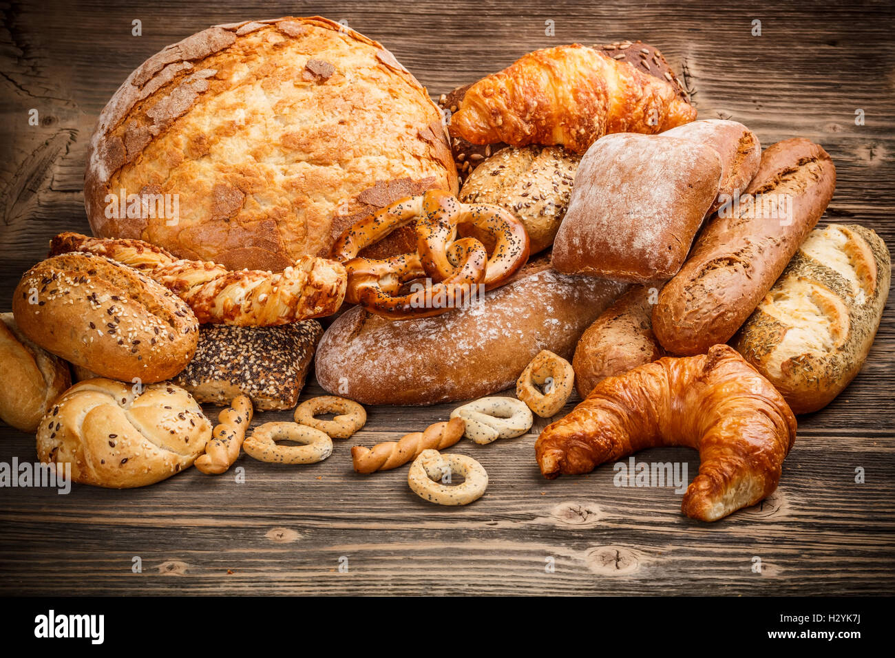 Variety of bread Stock Photo - Alamy