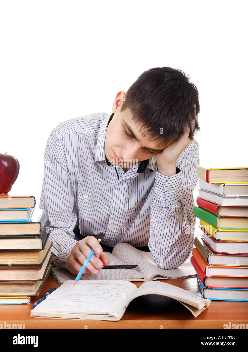 Sad student books isolated hi-res stock photography and images - Alamy