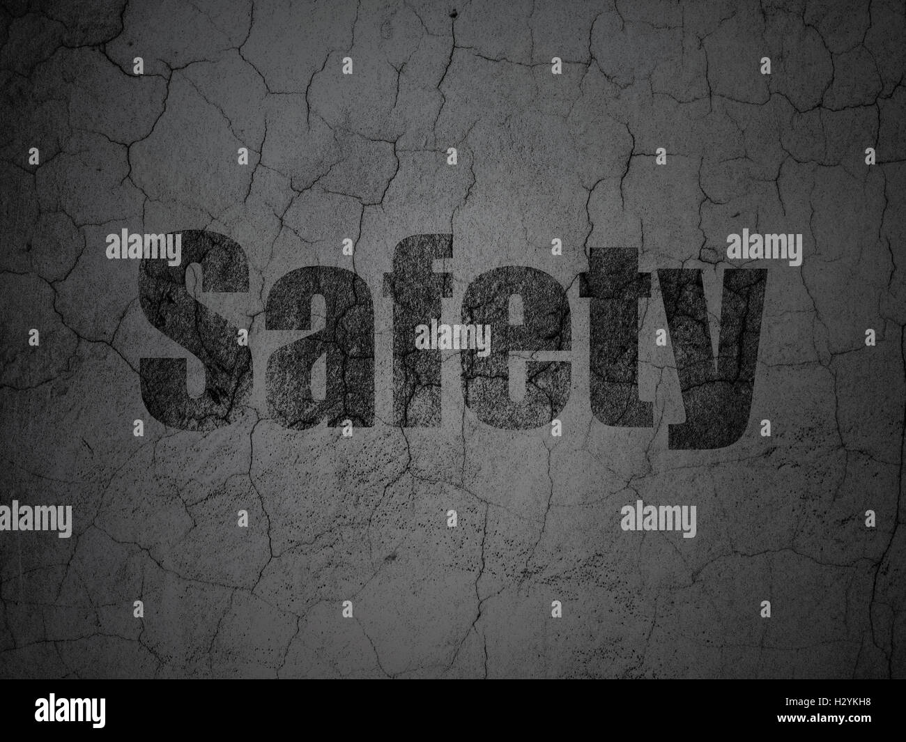 Safety concept: Safety on grunge wall background Stock Photo - Alamy