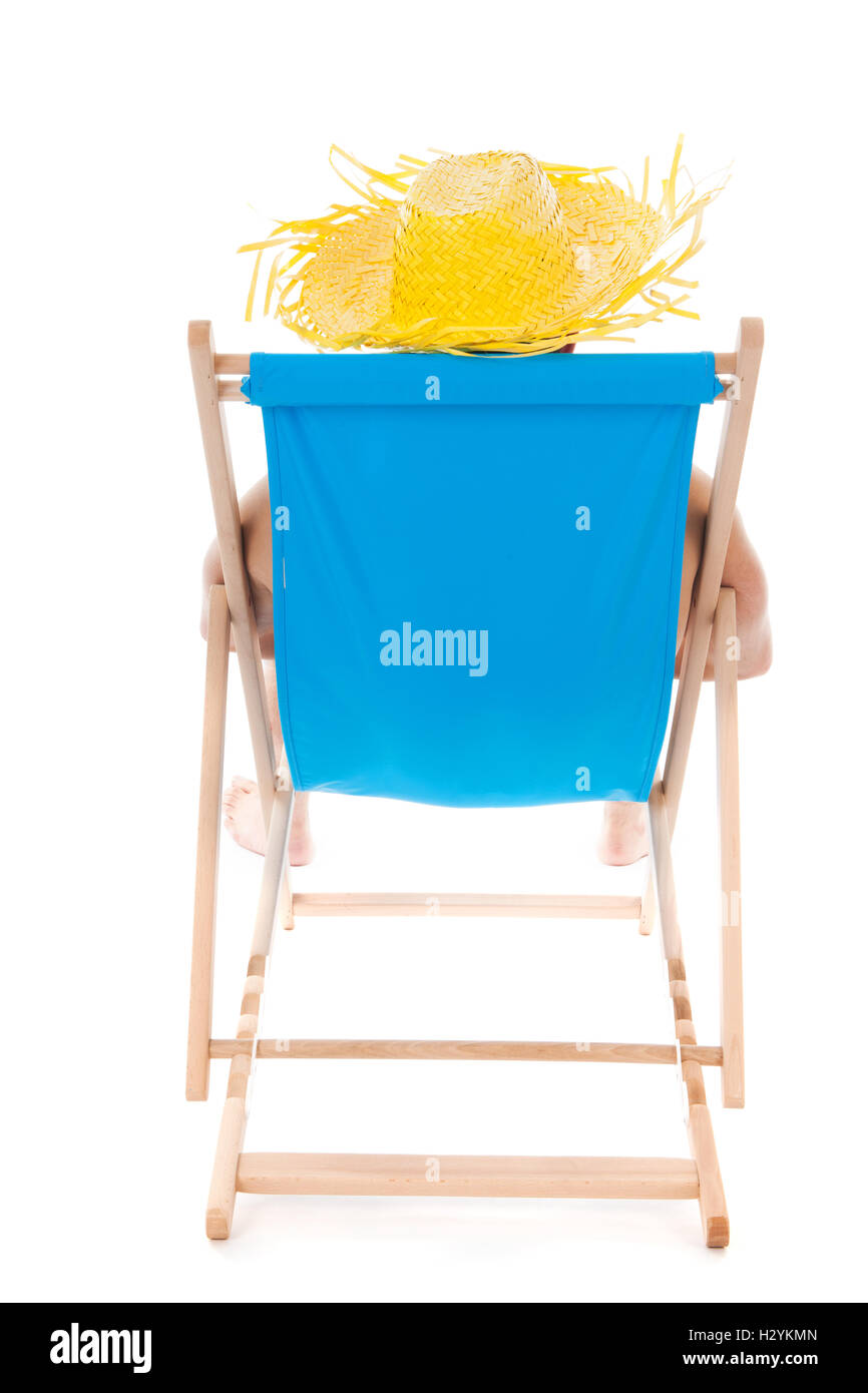 Man Sunbathing Cut Out Stock Images & Pictures - Alamy