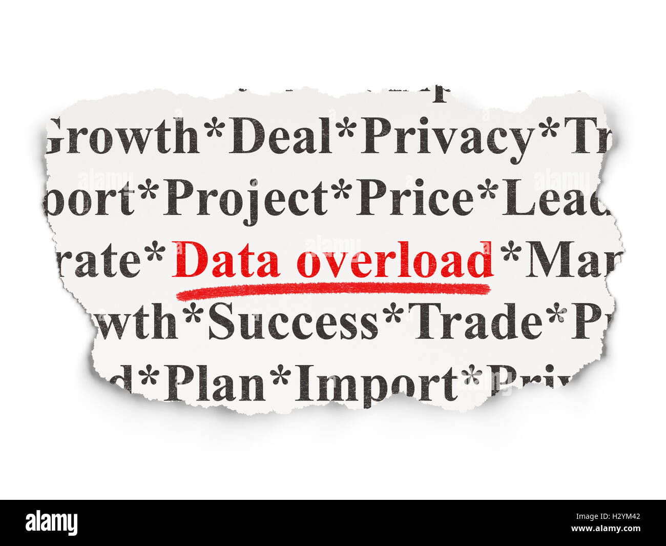 Data concept: Data Overload on Paper background Stock Photo - Alamy
