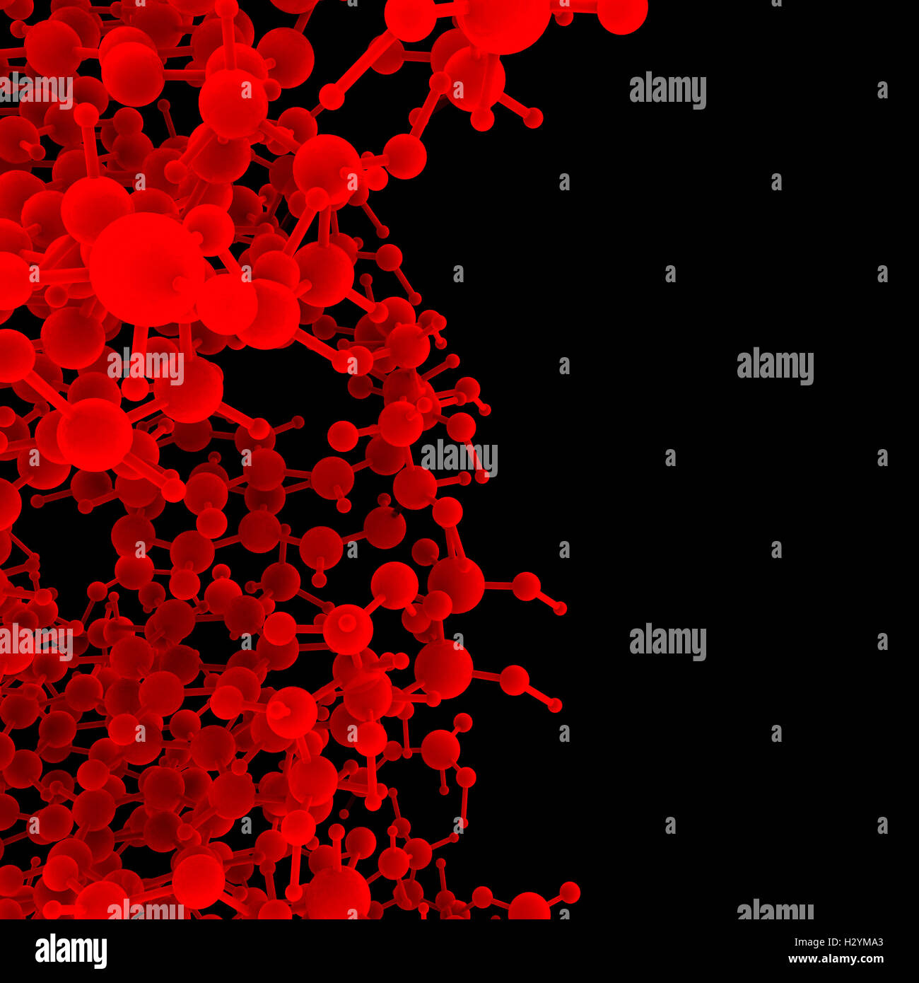 Red abstract molecule DNA Stock Photo - Alamy