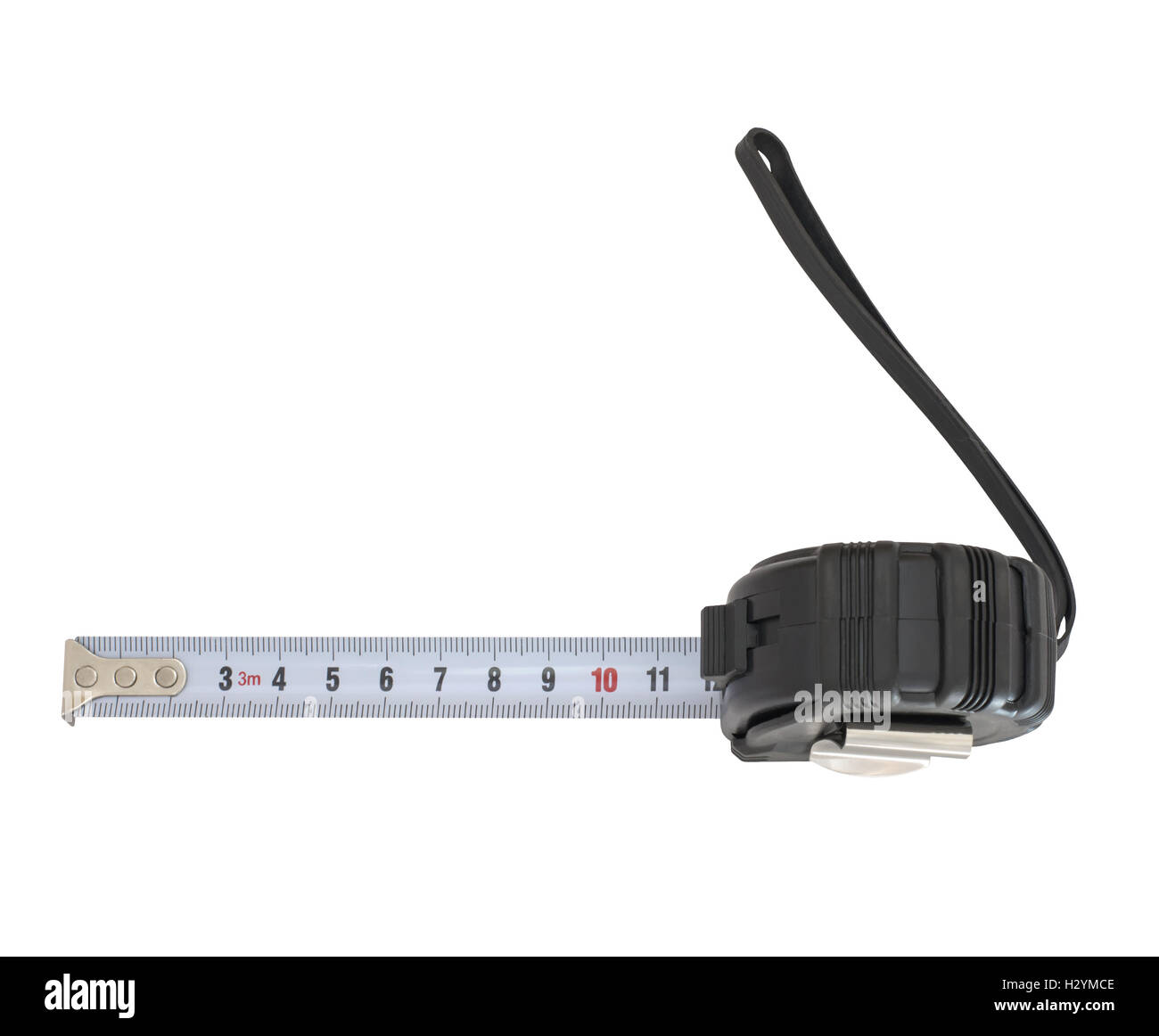 Black tape measure Stock Photo - Alamy