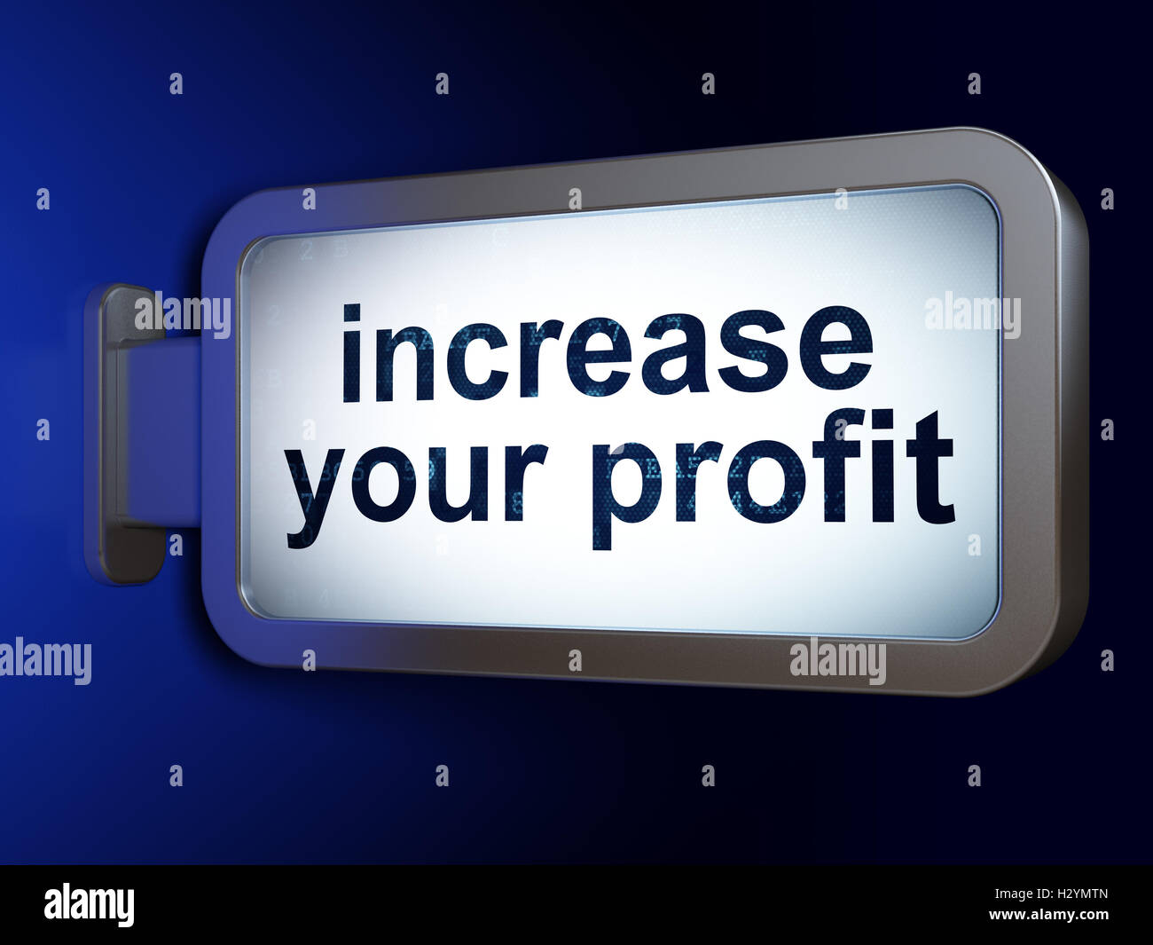 Finance concept: Increase Your profit on billboard background Stock ...