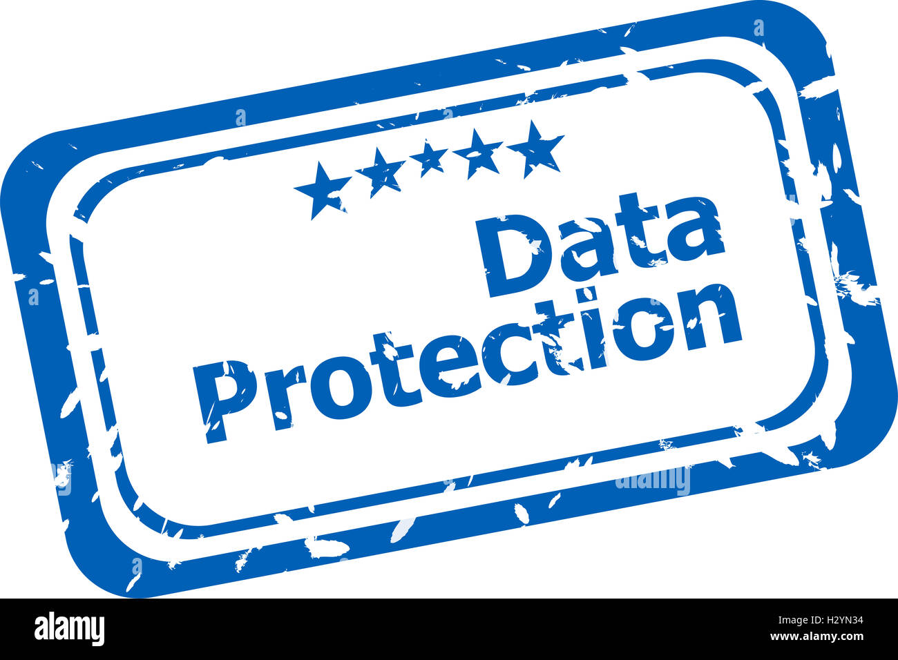 data protection rubber stamp over a white background Stock Photo - Alamy