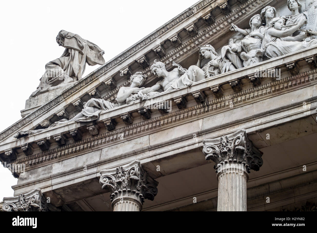 National library facade in Madrid, Spain Stock Photo - Alamy