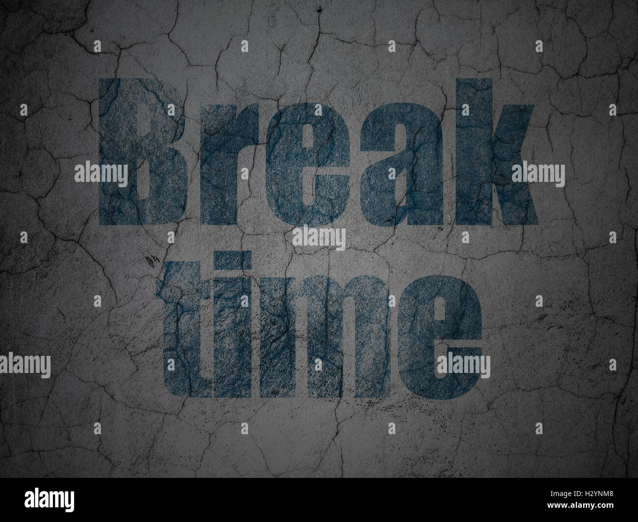 Timeline concept: Break Time on grunge wall background Stock Photo - Alamy