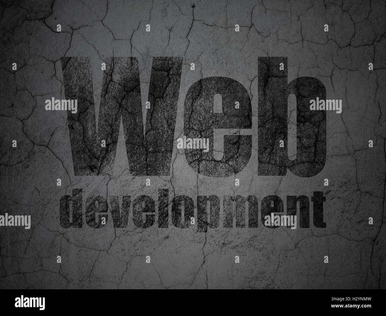 Web design concept: Web Development on grunge wall background Stock Photo - Alamy