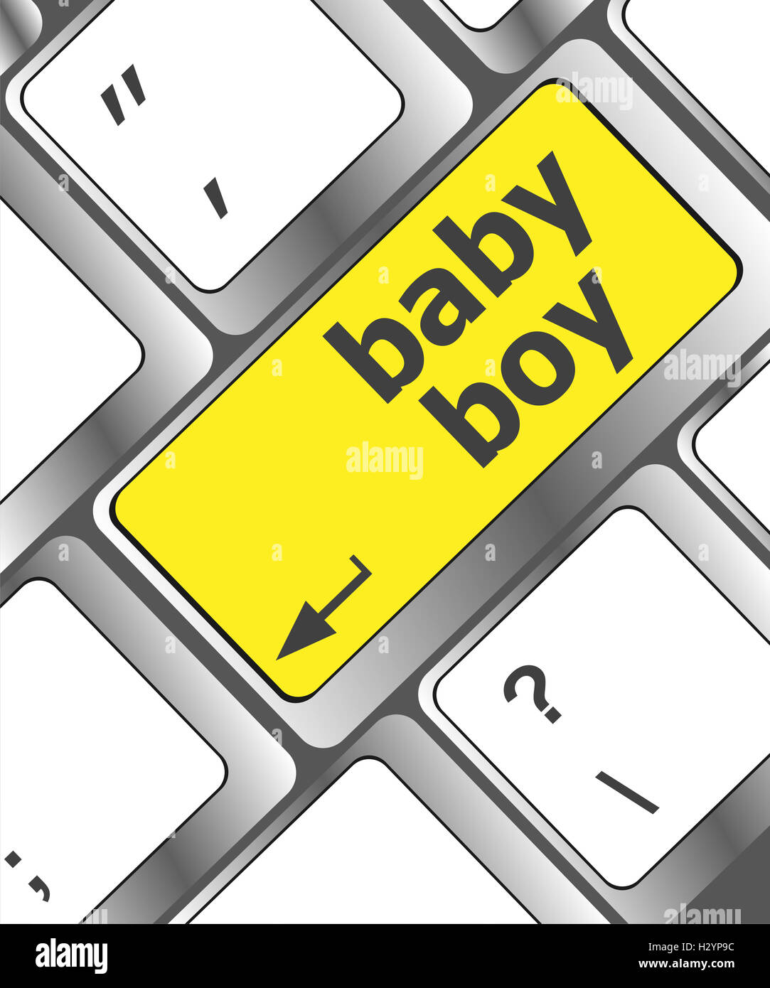 Boy child computer email typing hi-res stock photography and images - Alamy