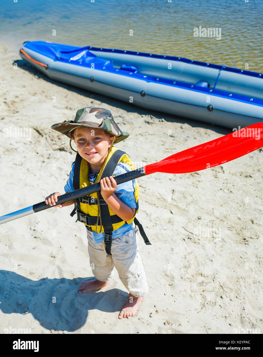 Boy kayak river hi-res stock photography and images - Alamy