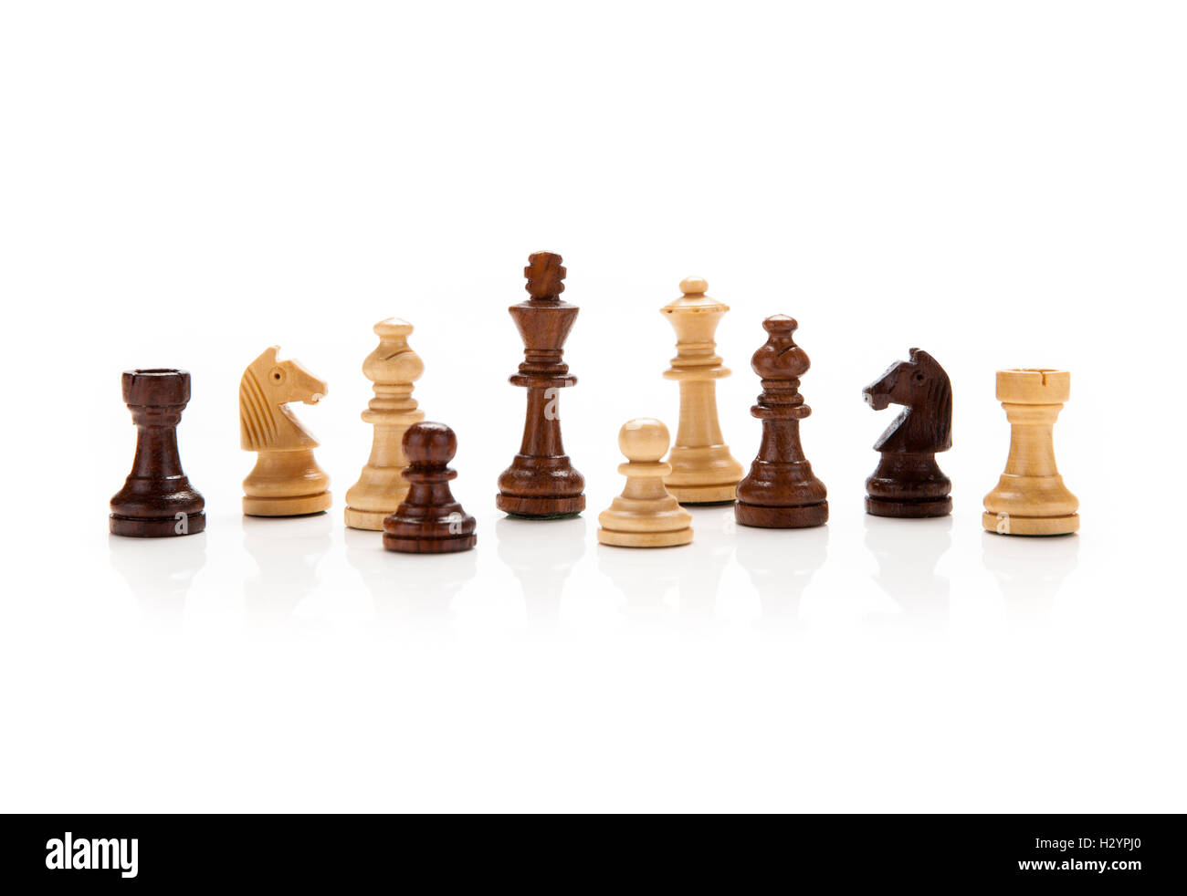 chess pieces on a white Stock Photo - Alamy