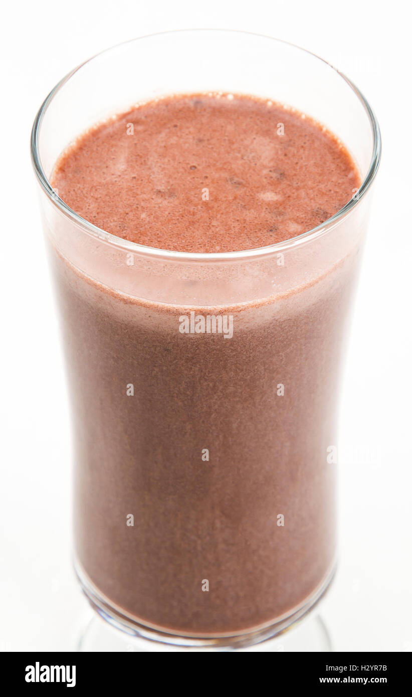 Frothy chocolate milkshake beverage hi-res stock photography and images ...