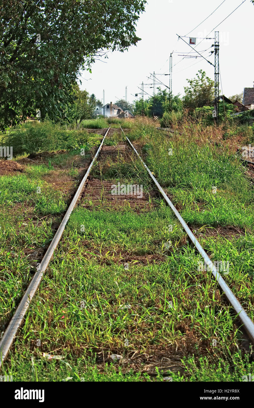 Old Railway Tracks Out Of Use Stock Photos & Old Railway Tracks Out Of ...