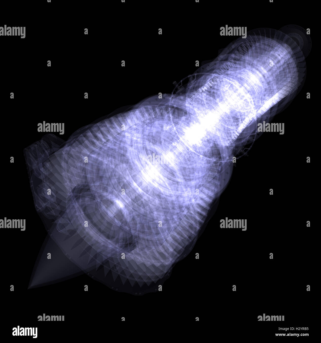 X-ray concept jet engine Stock Photo - Alamy