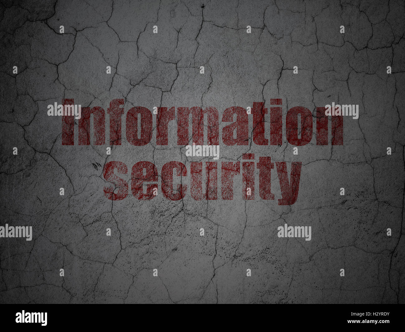 Security concept: Information Security on grunge wall background Stock ...
