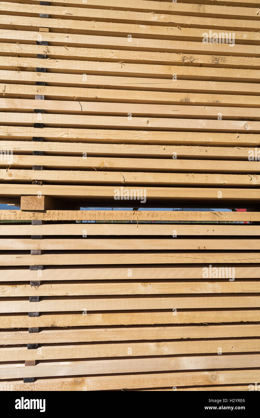 Stack of new wooden studs at the lumber yard Stock Photo - Alamy