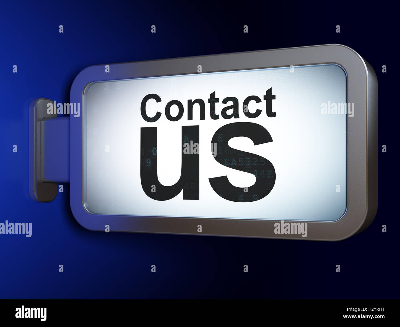 Advertising concept: Contact Us on billboard background Stock Photo - Alamy