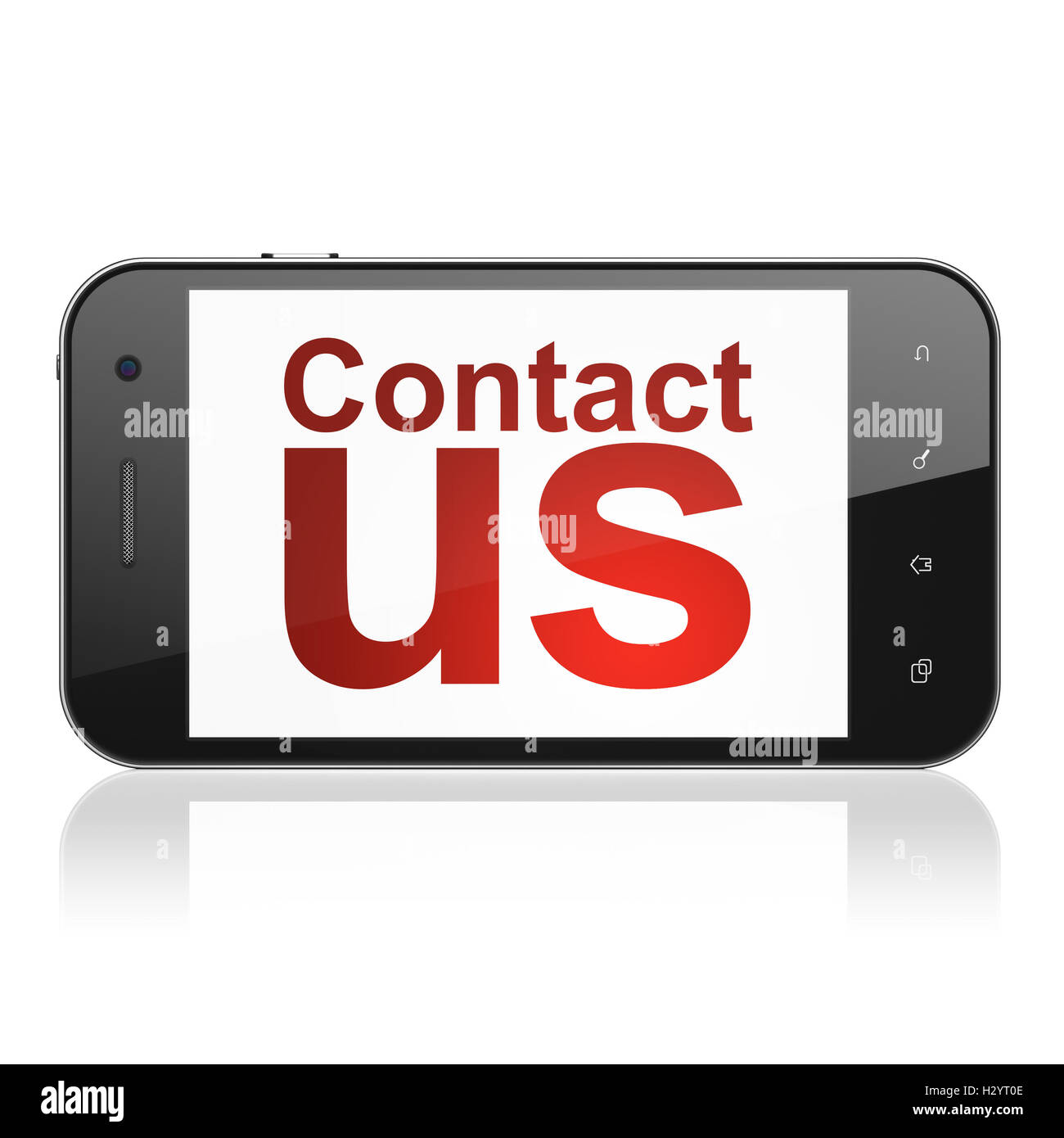 Marketing concept: Contact Us on smartphone Stock Photo - Alamy