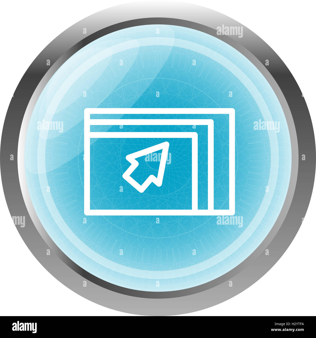 Folder icon web button with map isolated on white Stock Photo - Alamy