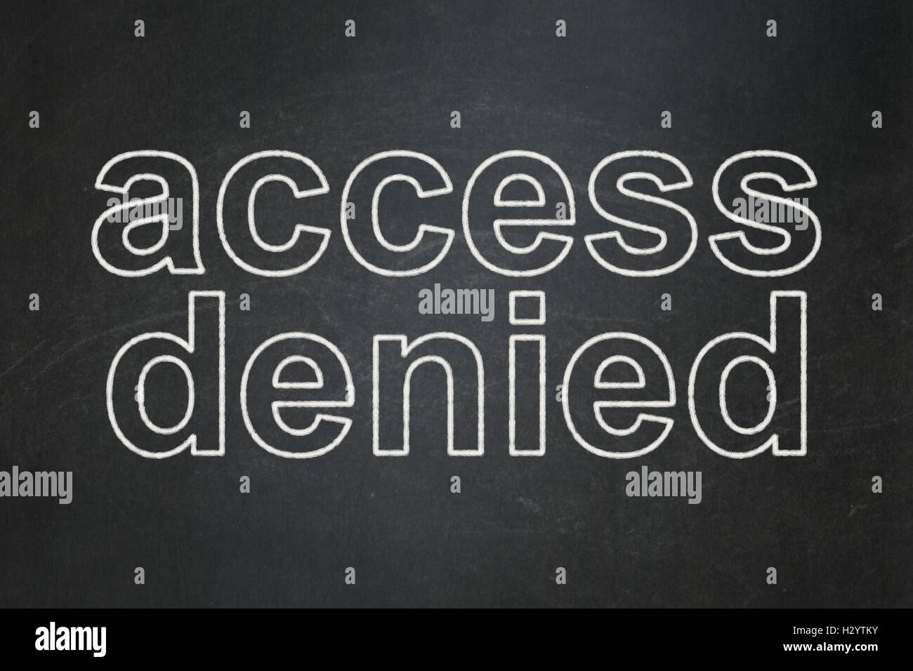 Safety concept: Access Denied on chalkboard background Stock Photo - Alamy