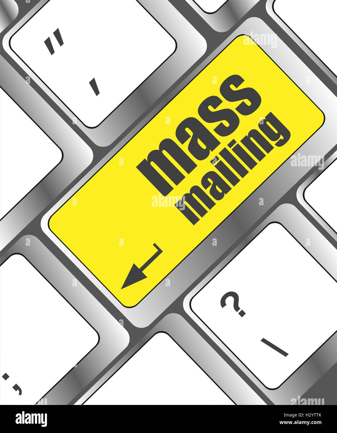 Marketing concept: computer keyboard with word Mass Mailing Stock Photo ...