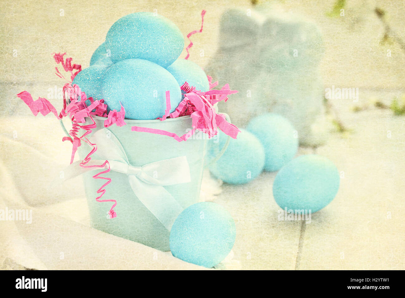 Vintage Easter Eggs Stock Photo - Alamy