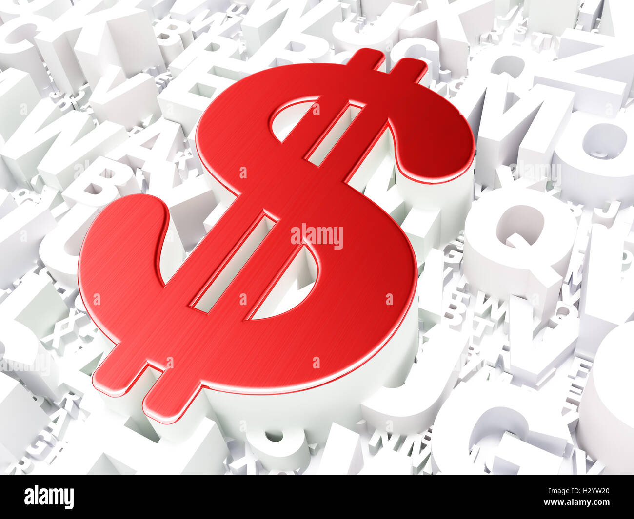 Currency concept: Dollar on alphabet background Stock Photo - Alamy
