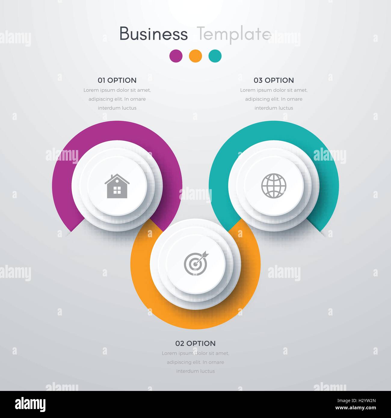 infographics three options Stock Vector Image & Art - Alamy