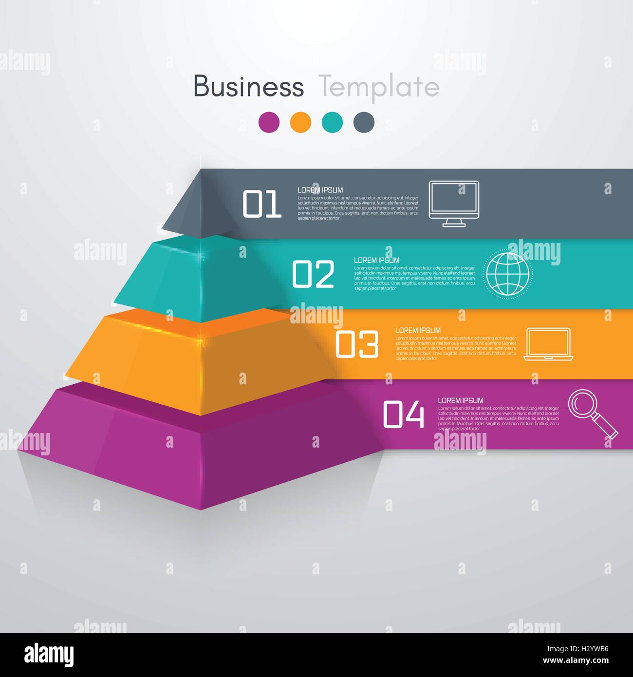 Vector illustration infographics four options Stock Vector Image & Art ...