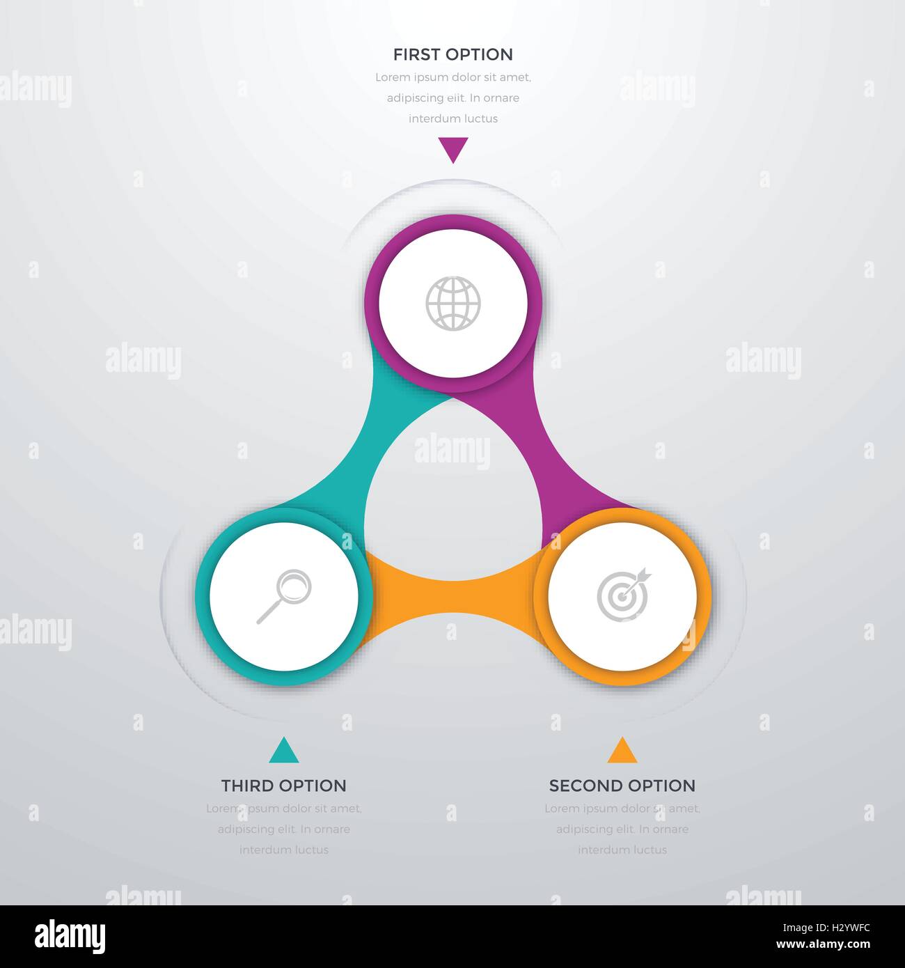 infographics three options Stock Vector Image & Art - Alamy