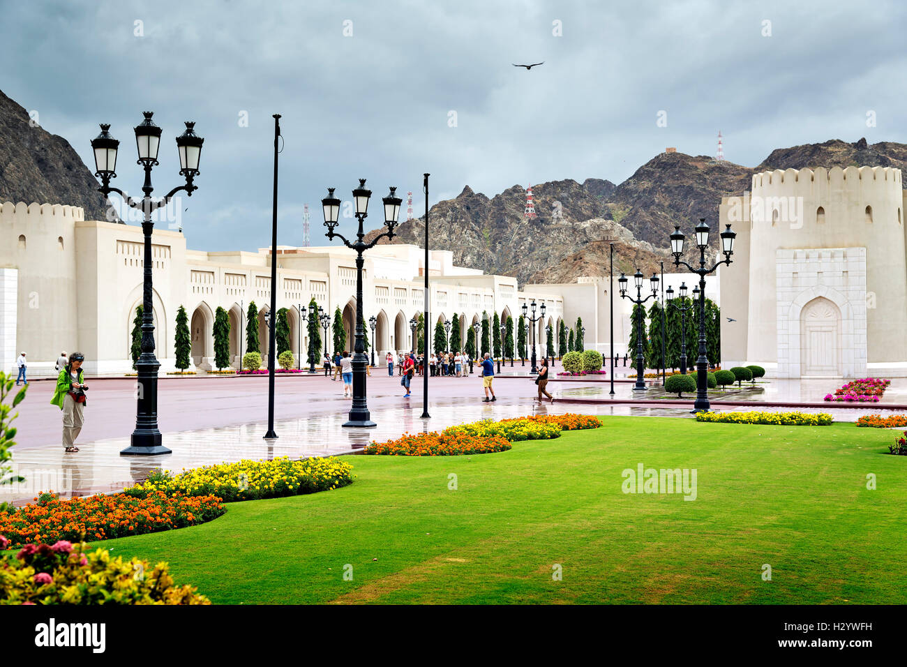 Place Sultan Qaboos Palace Stock Photo - Alamy