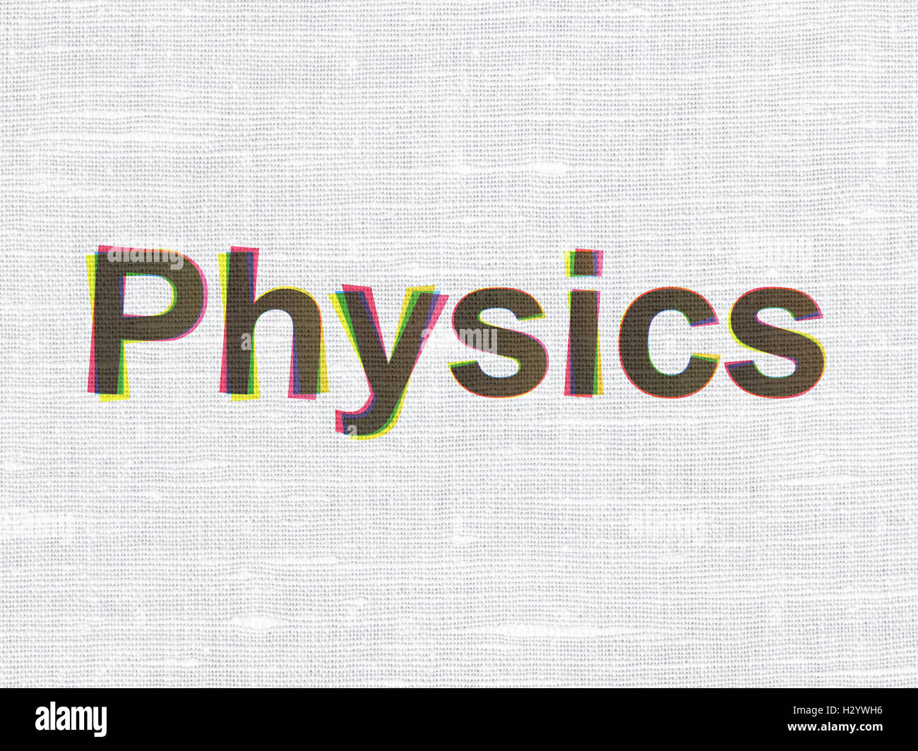 Education concept: Physics on fabric texture background Stock Photo - Alamy