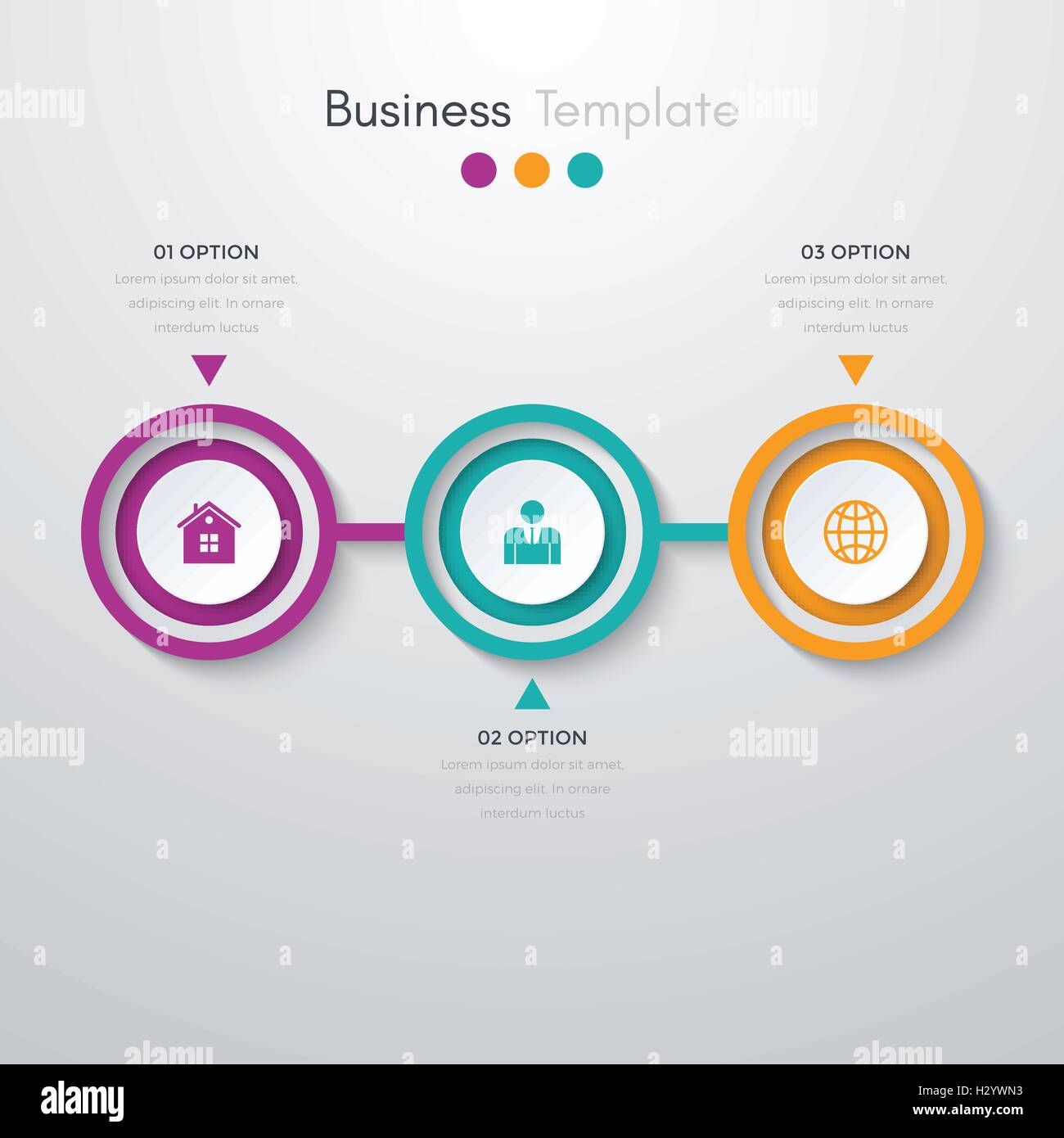 infographics three options Stock Vector Image & Art - Alamy