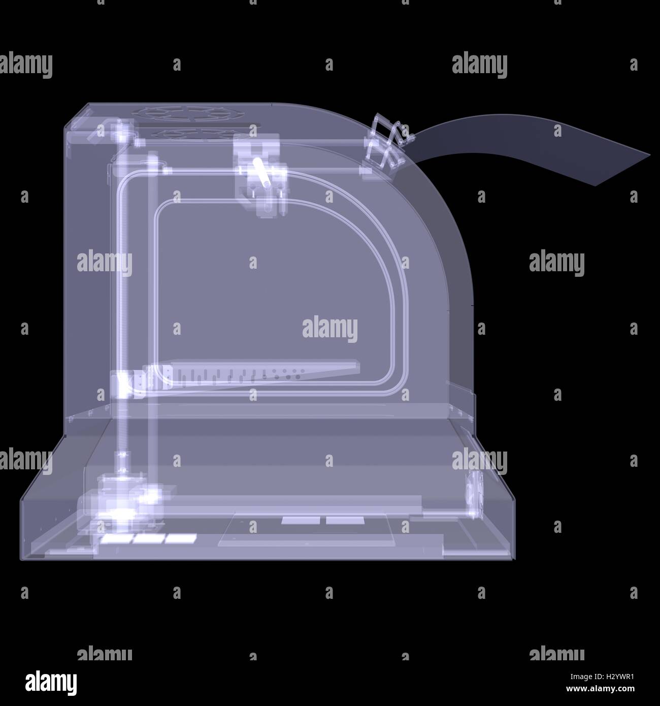 3d printer. X-ray render Stock Photo - Alamy