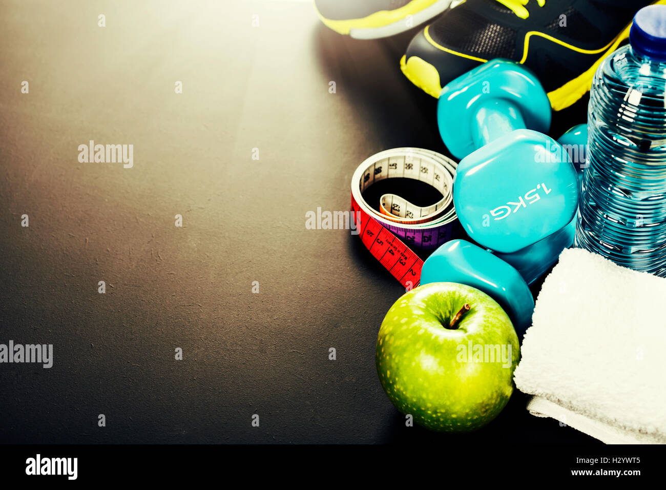 Different tools for sport Stock Photo - Alamy