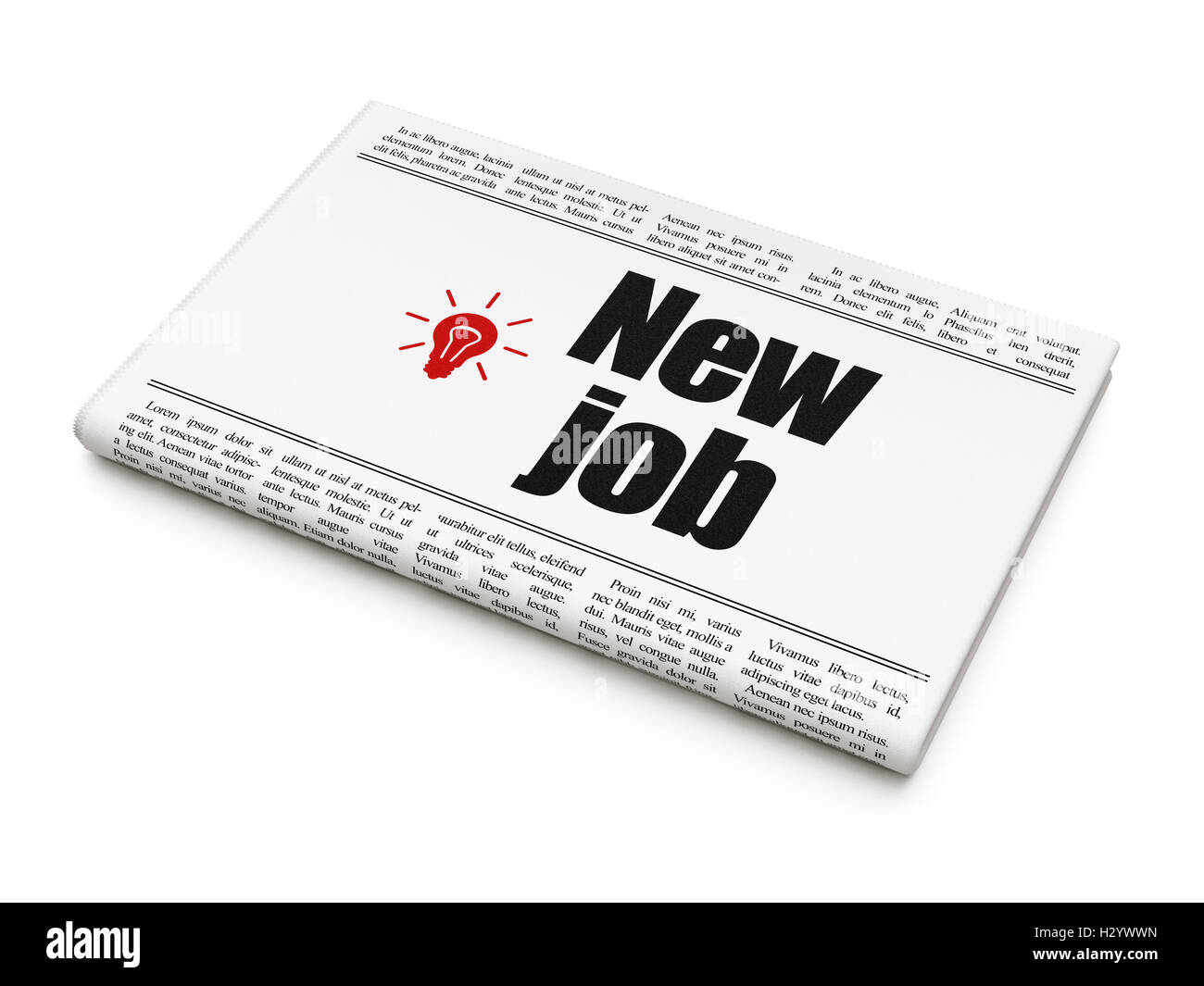 Light bulb 3d paper icon Cut Out Stock Images & Pictures - Alamy